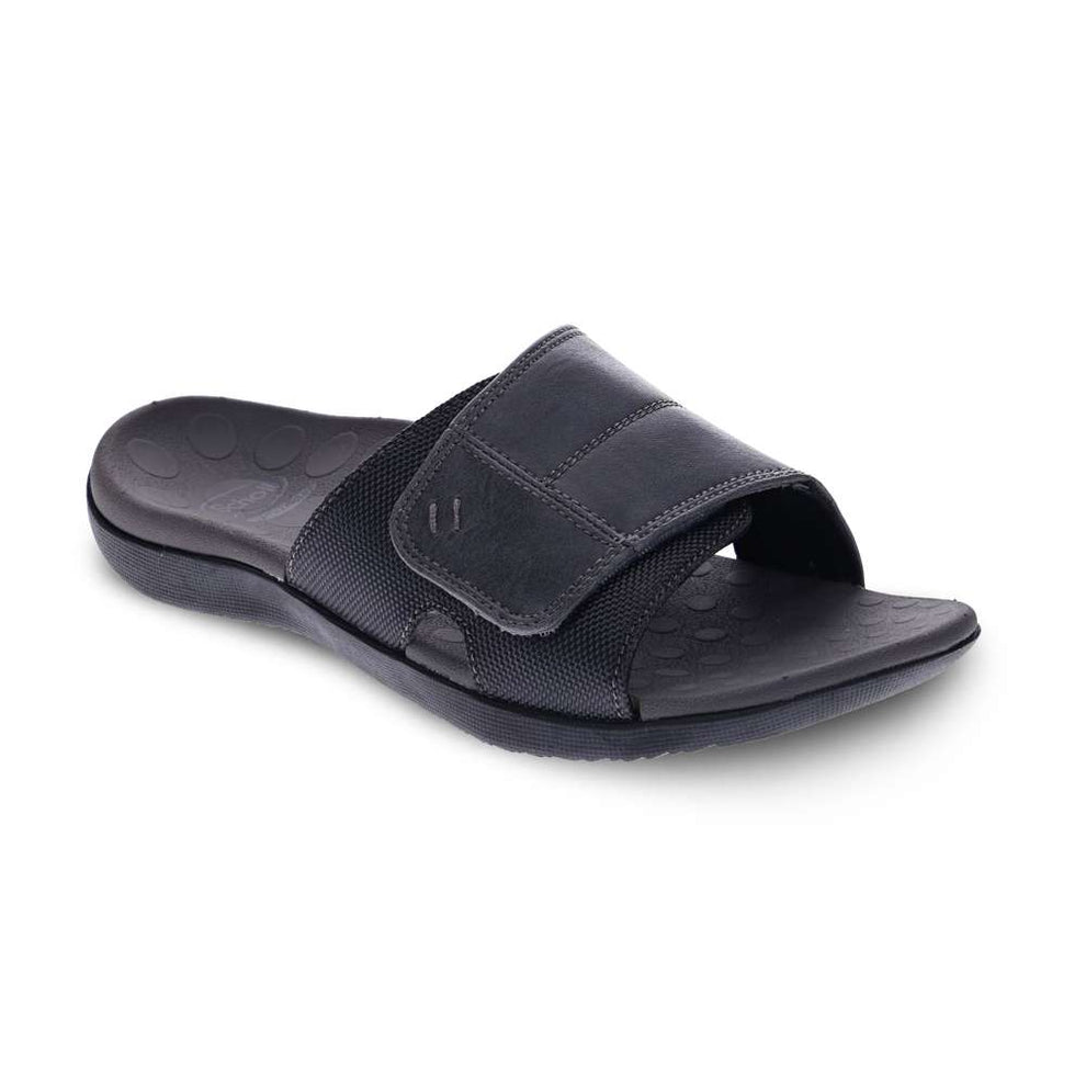 Cable Slide Sandal - Grey – Comfort Co Shoes SG