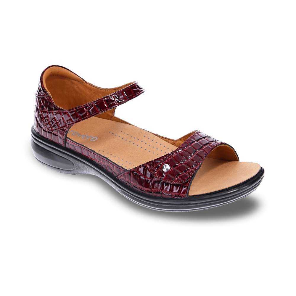 Bali Closed Heel Sandal - Red Croc – Comfort Co Shoes Singapore