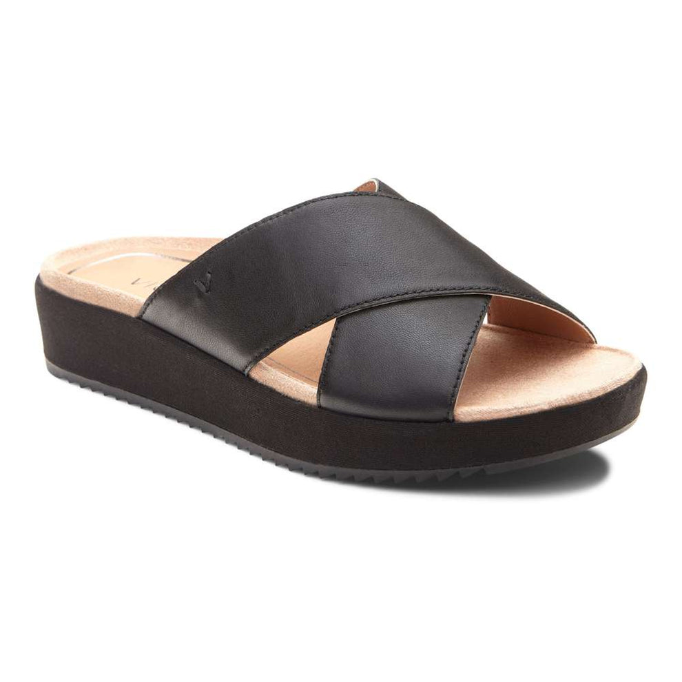 Hayden Platform Slide - Black – Comfort Co Shoes Singapore